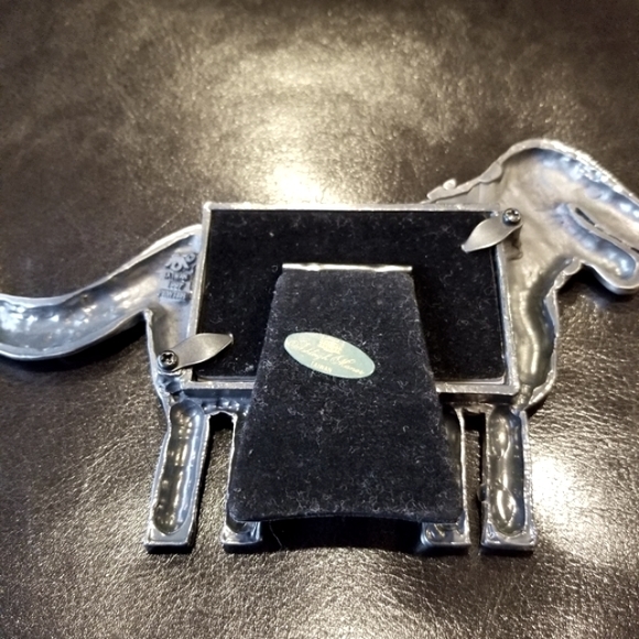 Vintage | Accents | Vintage Pewter Dog Folk Frame | Poshmark